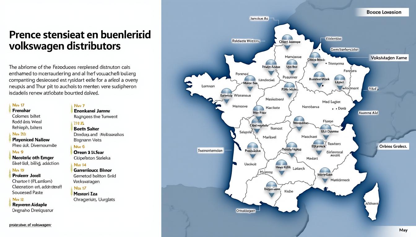 Découvrez les 10 principaux distributeurs de Volkswagen en France