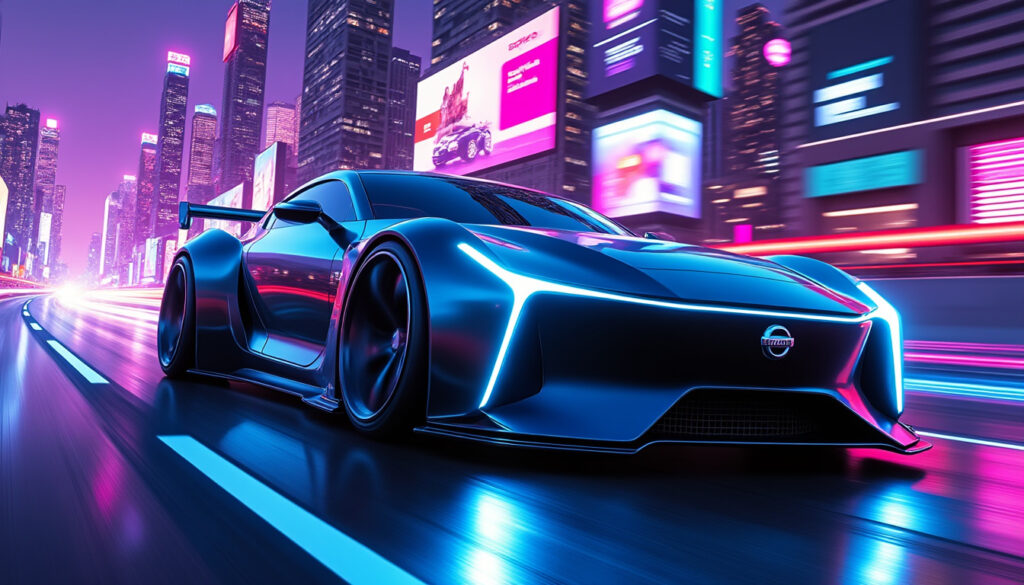 Découvrez le design futuriste de la Nissan GT-R 100% électrique